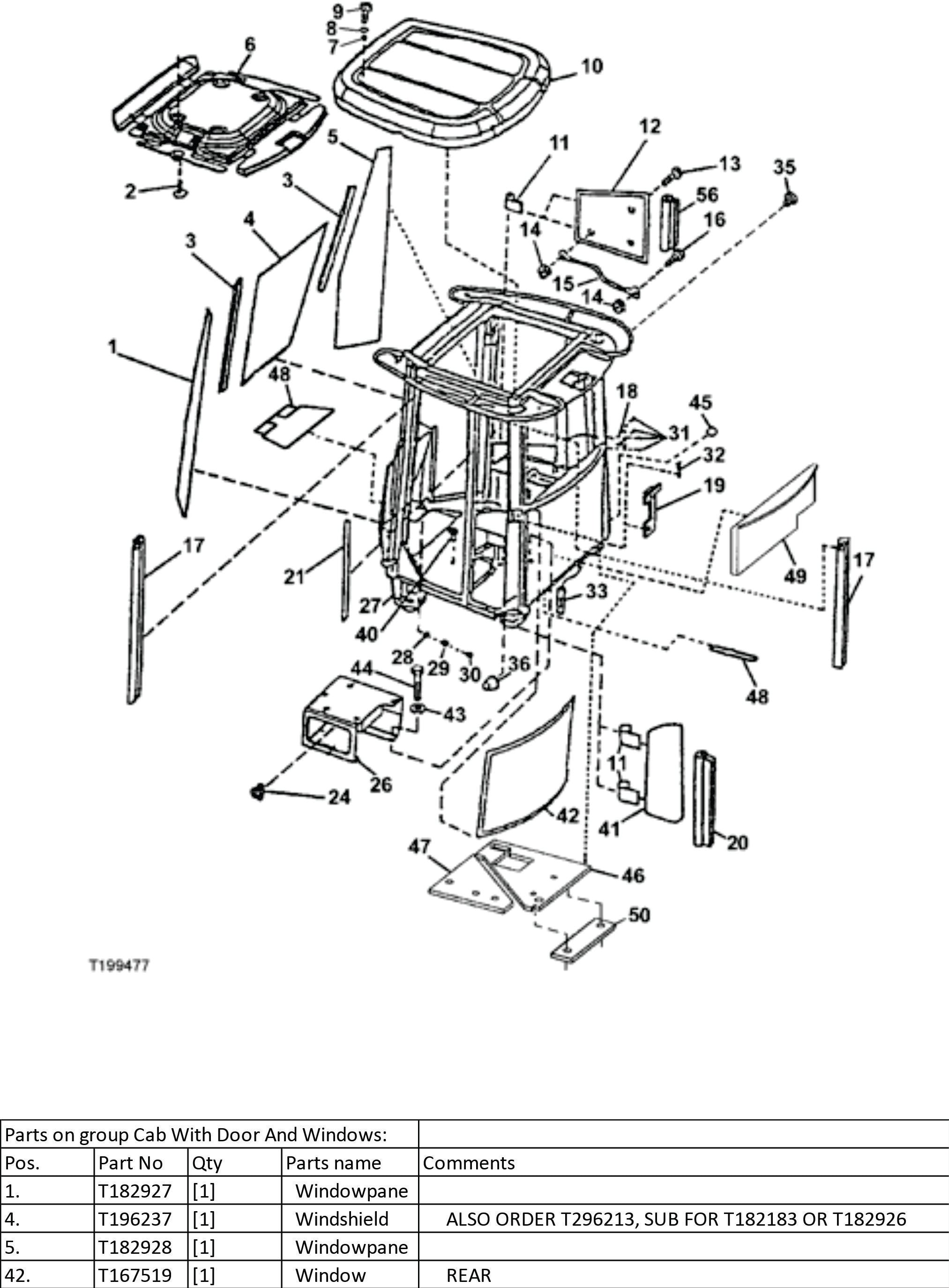 BELL FRONT END LOADER L2106D – Cabglass
