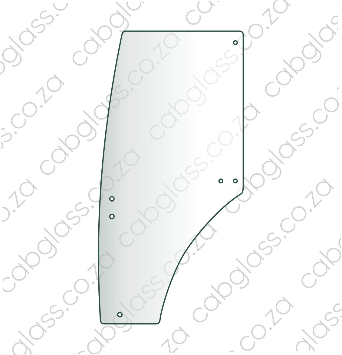 DOOR LH | JOHN DEERE TRACTOR 6100D - 6140D – Cabglass